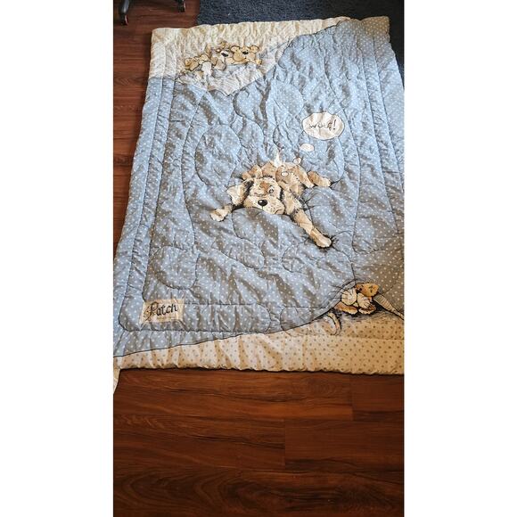 Vintage | Bedding | Vintage Sue Hall Snatch Patches Puppy Bear Cat Twin ...